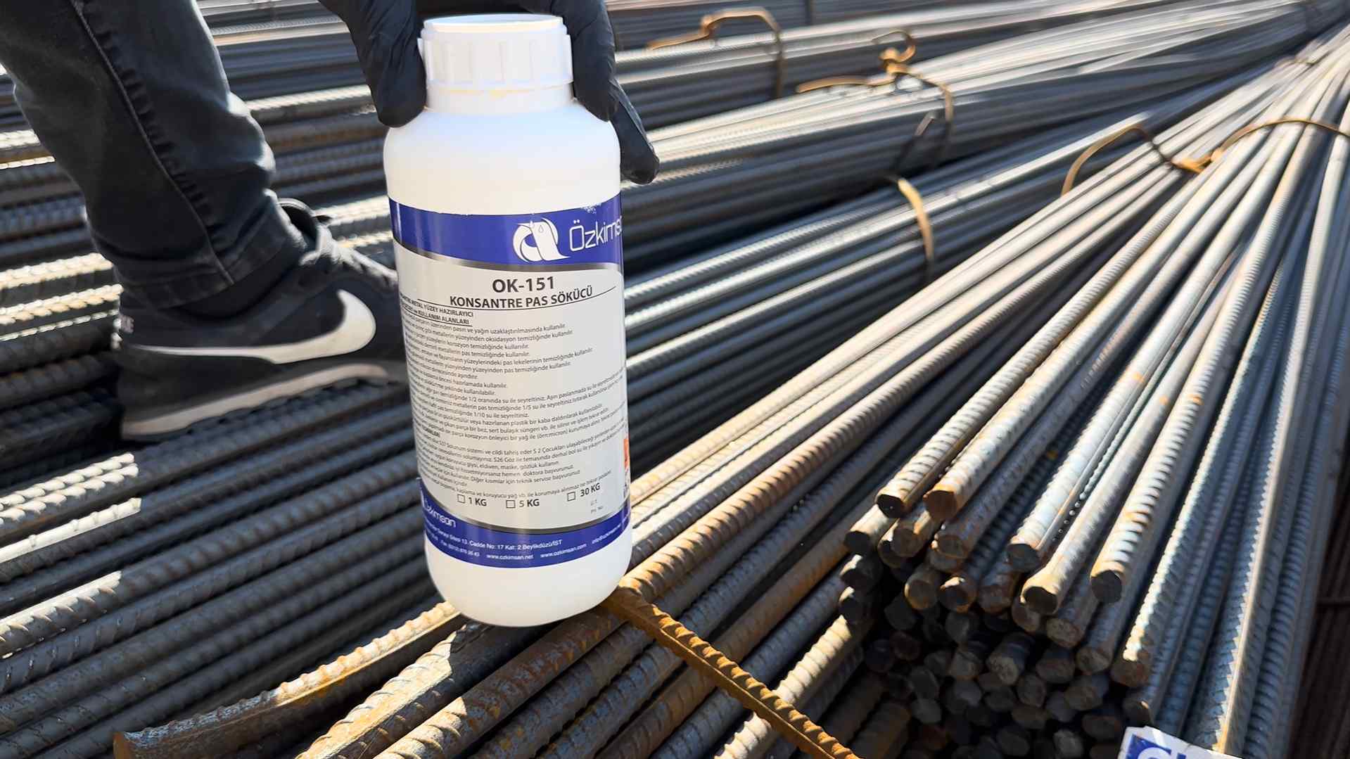 Paslanmış inşaat demiri nasıl temizlenir | Özkimsan™